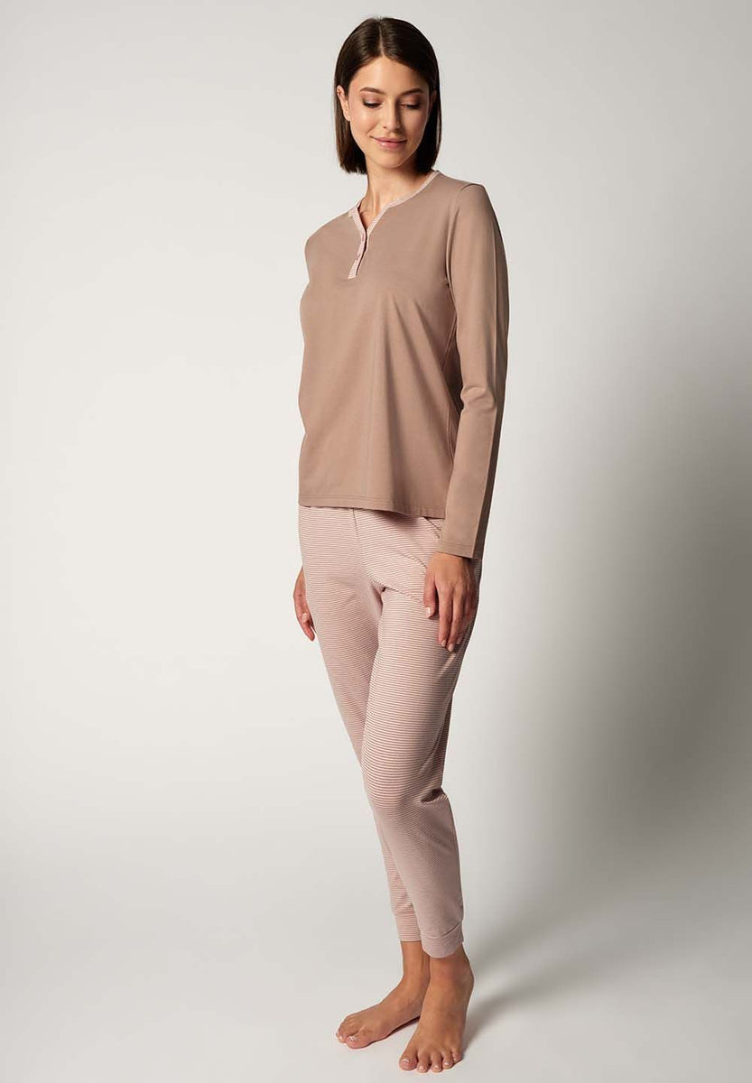 HUBER hautnah - Night Basic Selection - Pajama Long – westlife-underwear